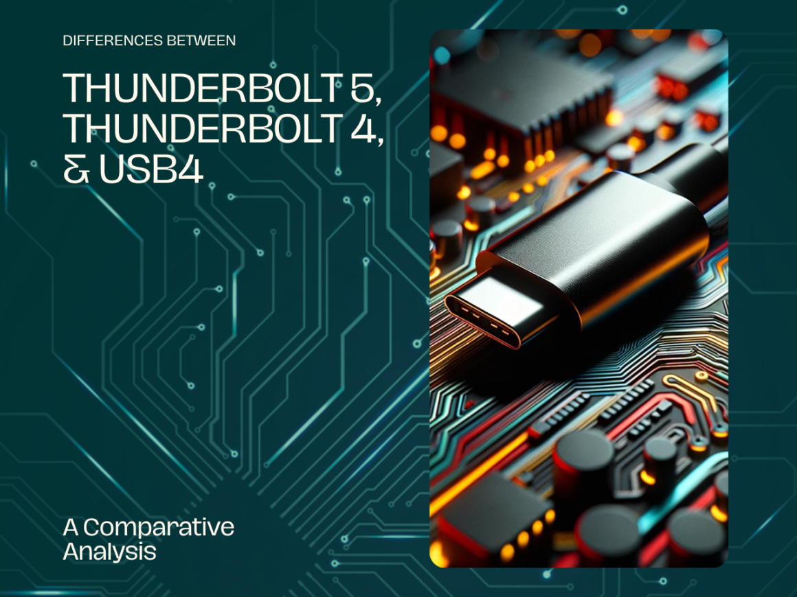 Thunderbolt 5, Thunderbolt 4, USB 4: What are the differences?